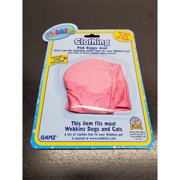 GANZ | Toys | Ganz Webkinz Pink Baggy Jean For Dogs And Cats New In ...
